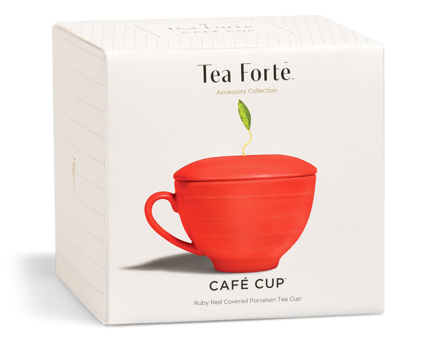 Café Cup Ruby Red with Lid | Luxury Teaware and Accessories | Tea Forte