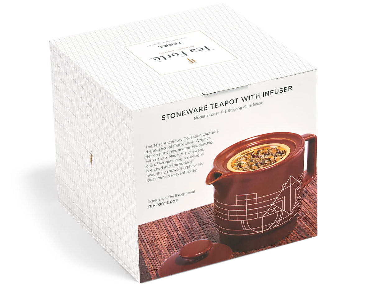 Frank Lloyd Wright Terra Teapot & Infuser | Luxury Tea Accessories ...