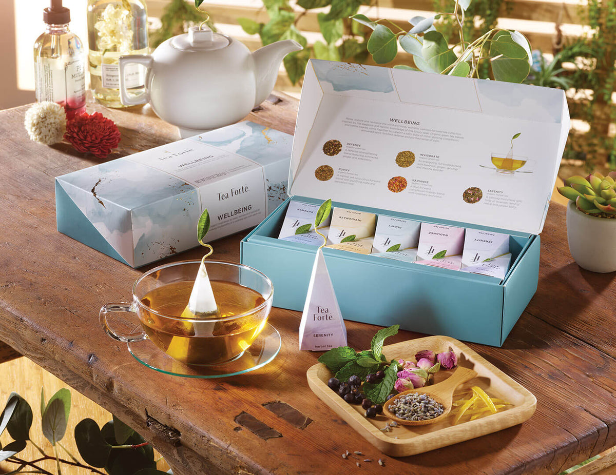 Wellbeing Petite Presentation Box | Wellness Tea Gifts | Tea Forte