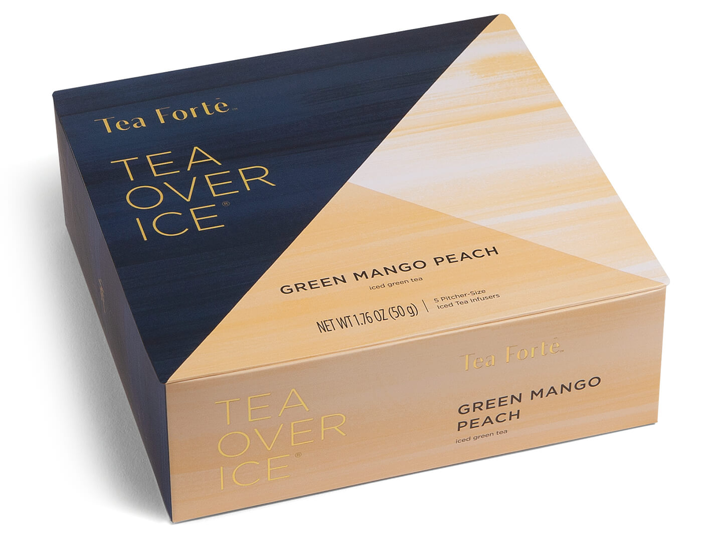 Iced Green Mango Peach Tea Over Ice 5pk Box | Best Iced Tea | Tea Forte