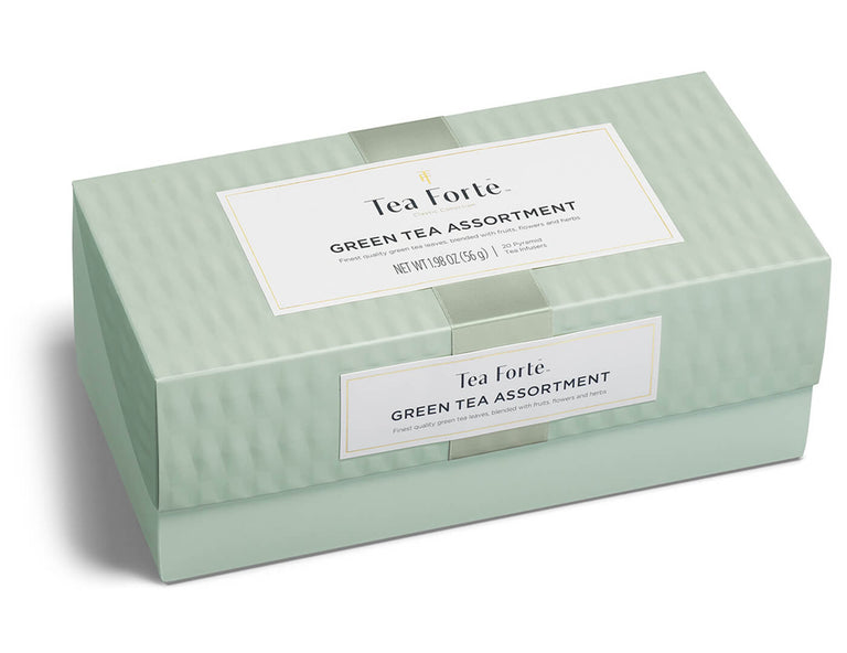 Green Tea Assortment Presentation Box | Luxury Gourmet Tea | Tea Forte