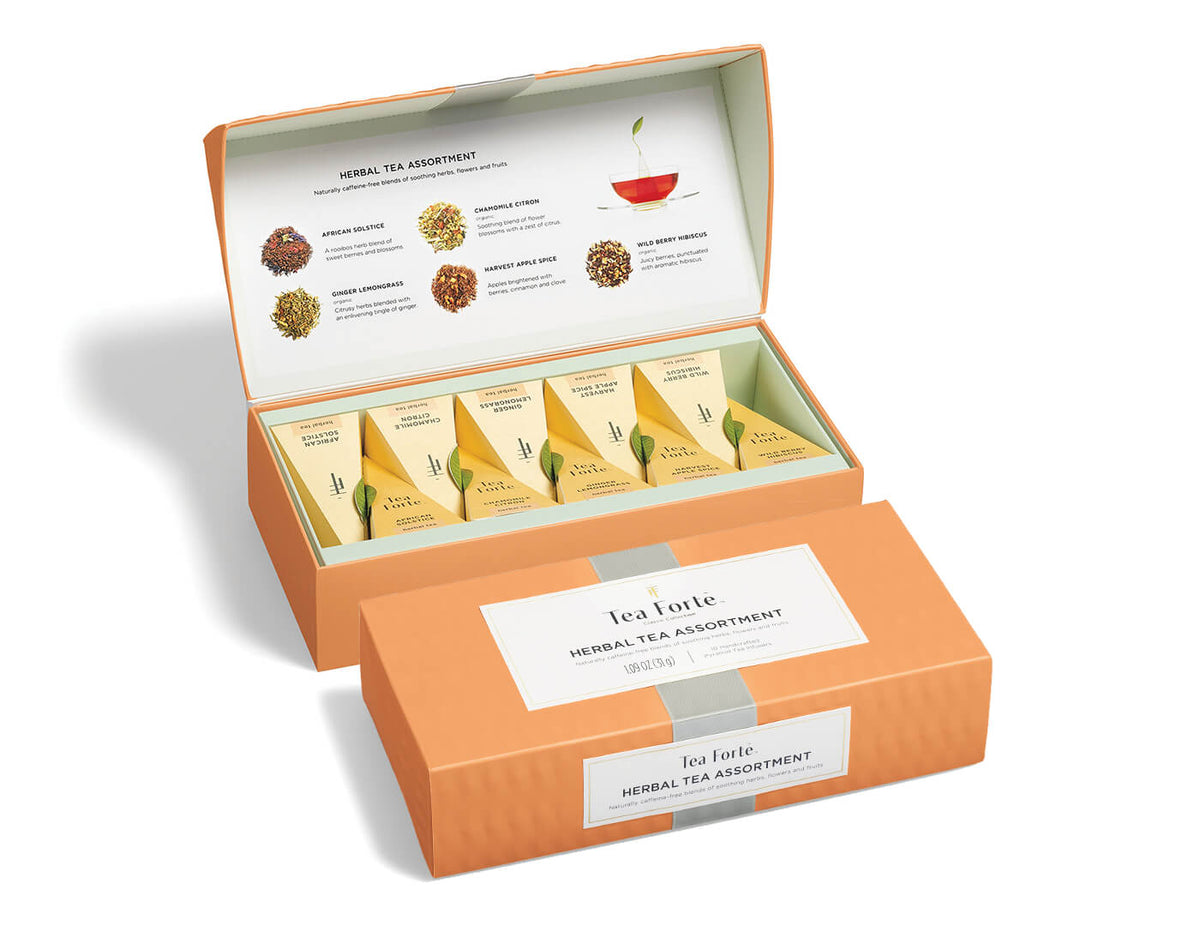 Herbal Tea Assortment Petite Presentation Box | Luxury Gourmet Tea ...