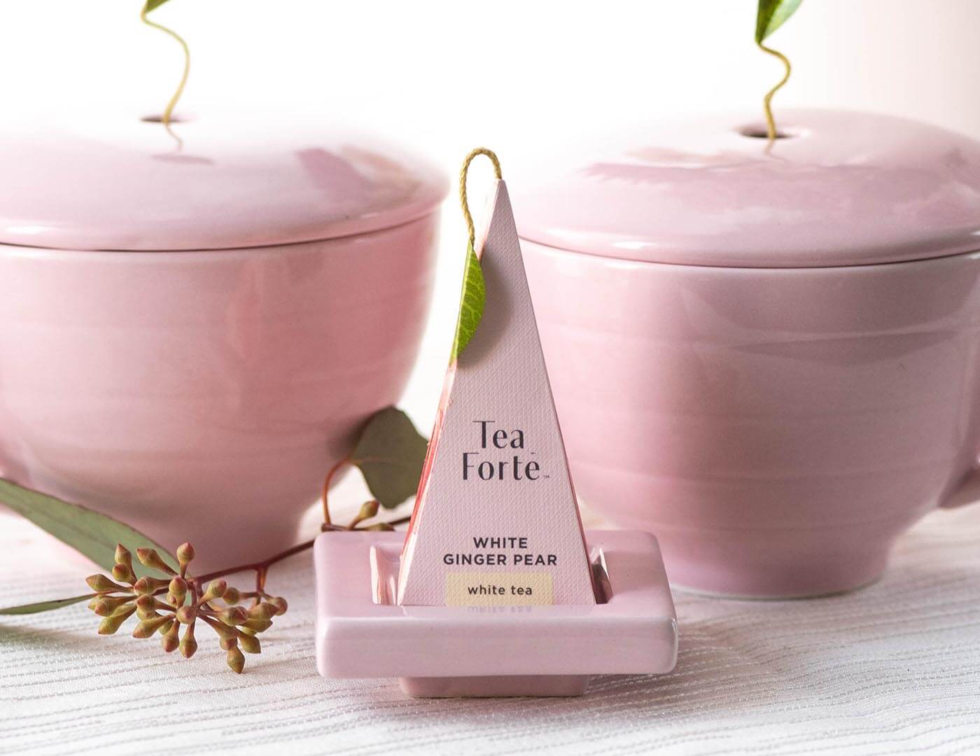 Tea Trays Rose Pink - Set of Two | Tea Forte