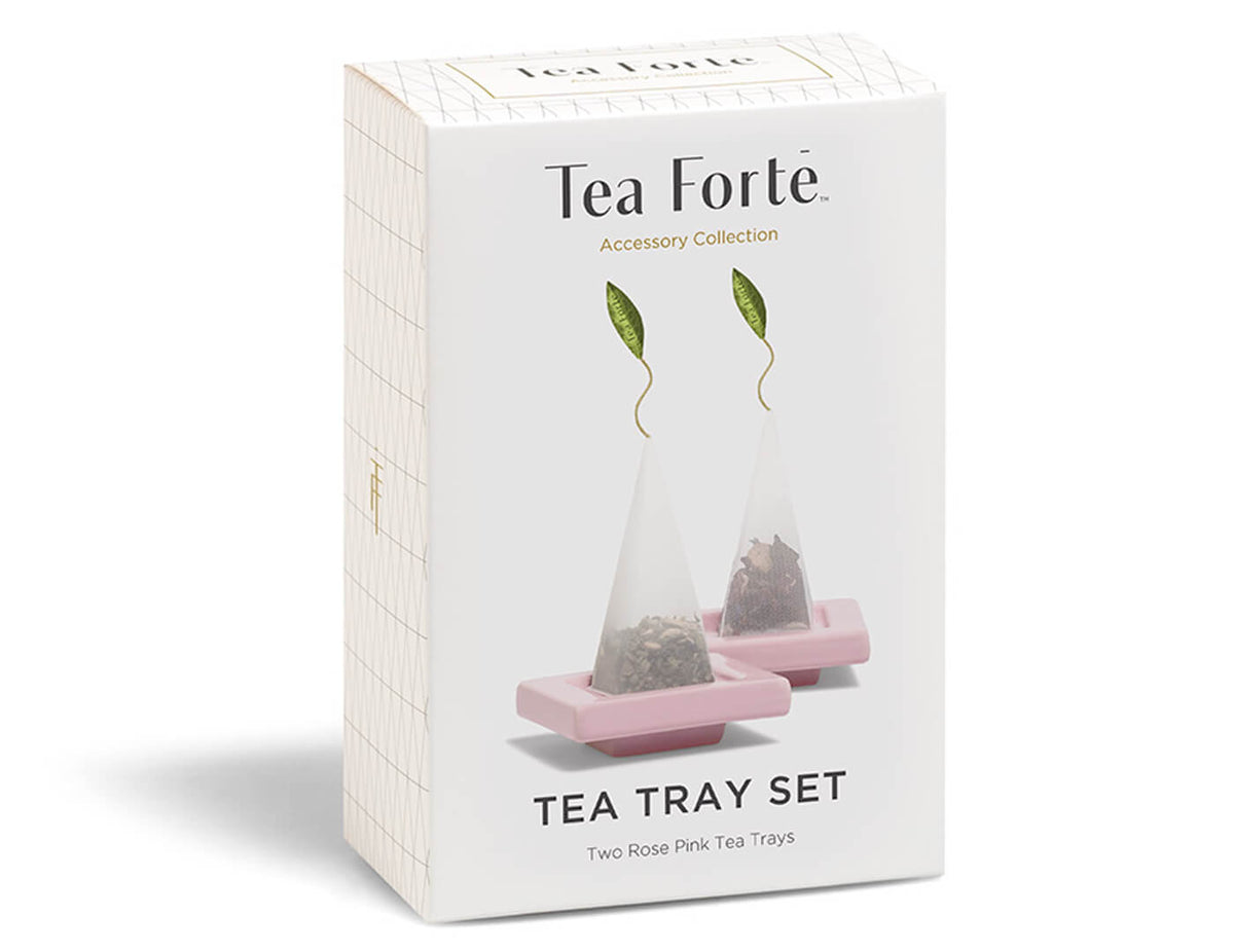 Tea Trays Rose Pink - Set of Two | Tea Forte