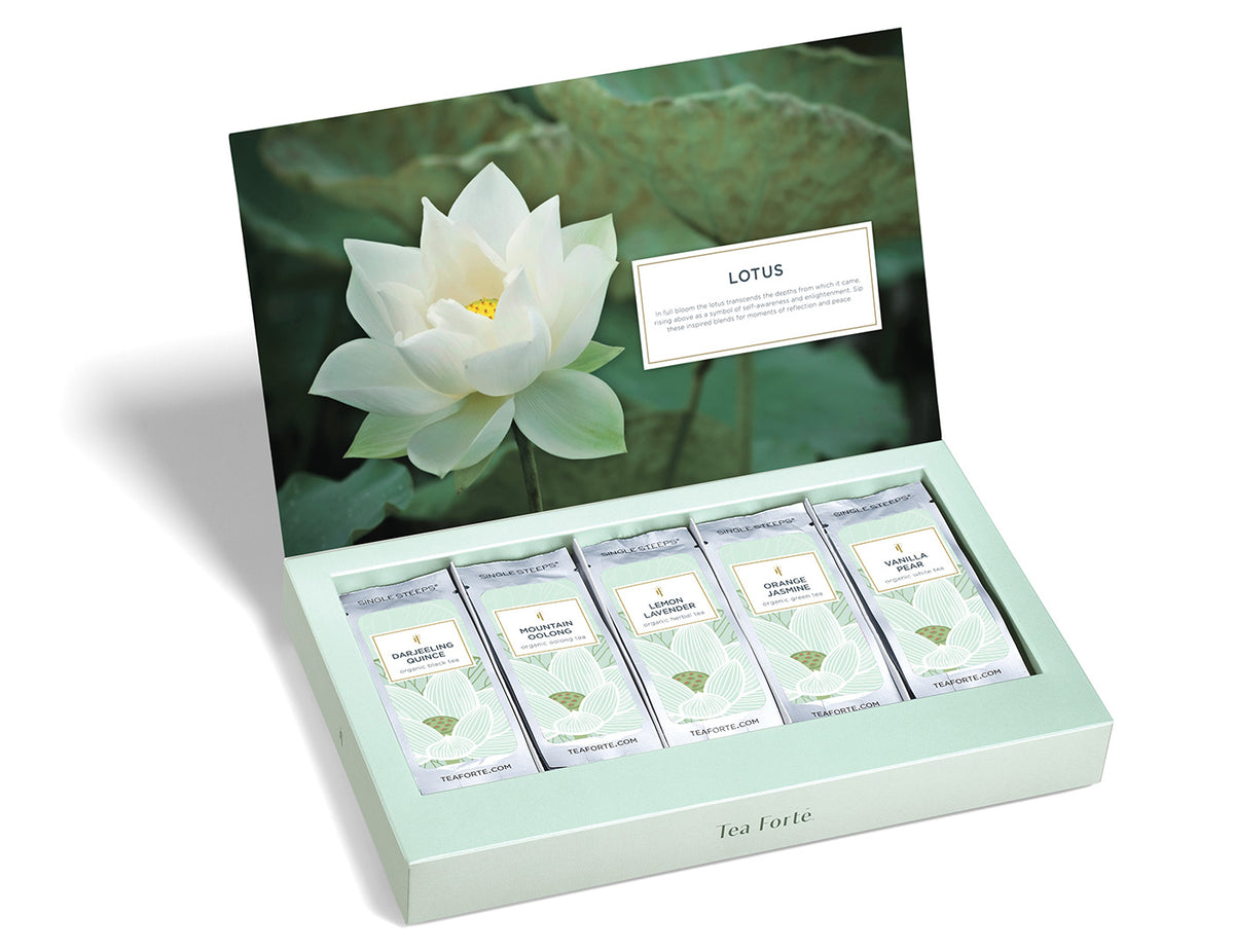 Lotus Single Steeps | Bestselling Gourmet Tea Gifts | Tea Forte